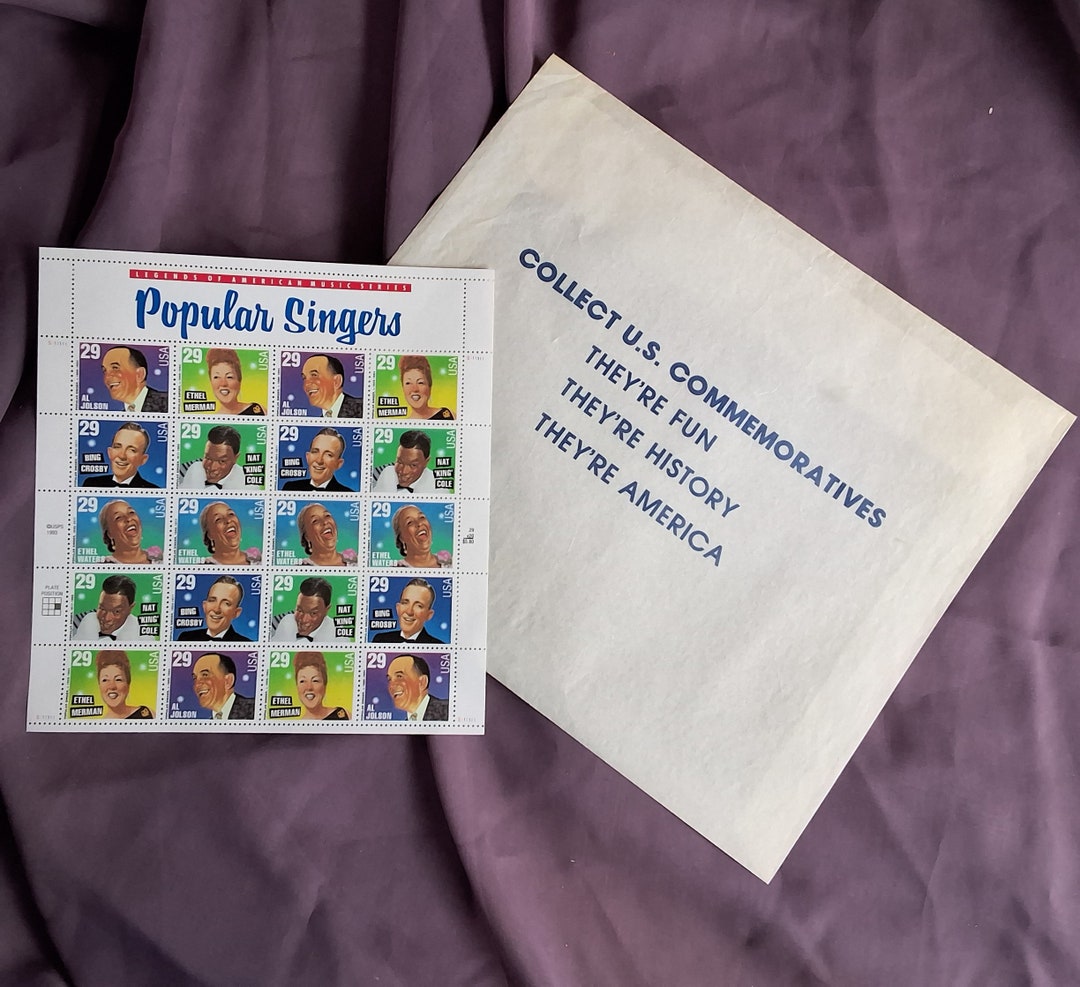 1993 Popular Singers/legends of the Music Series/20 USPS 29 Cent Stamps ...