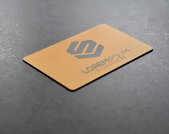 Anodized Aluminum Business Cards - Etsy