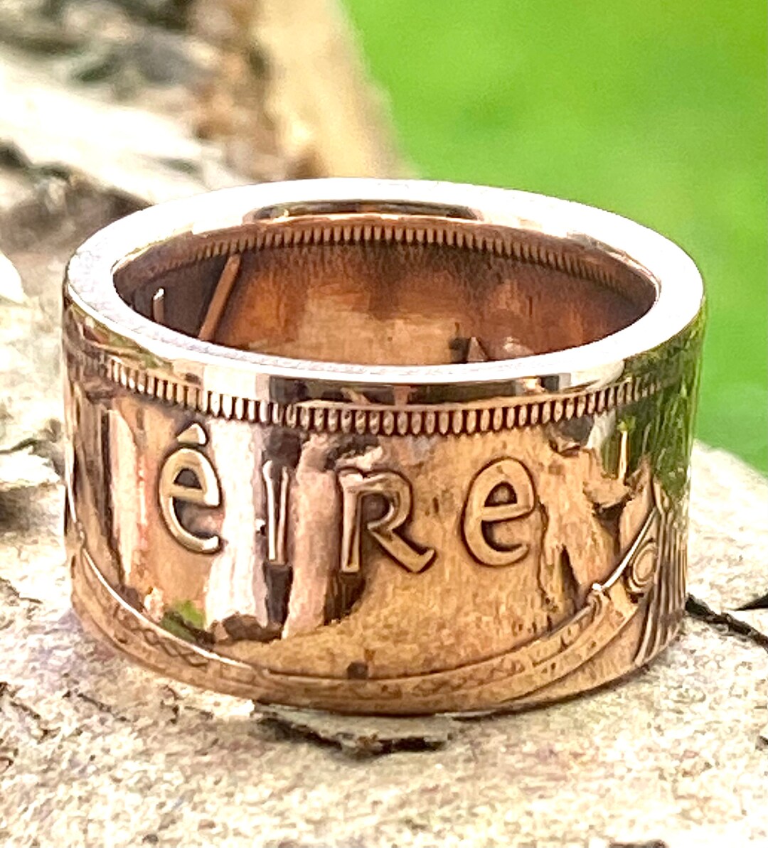 1968 Irish Penny (pingin) Coin Ring Size 6.5 US - Etsy