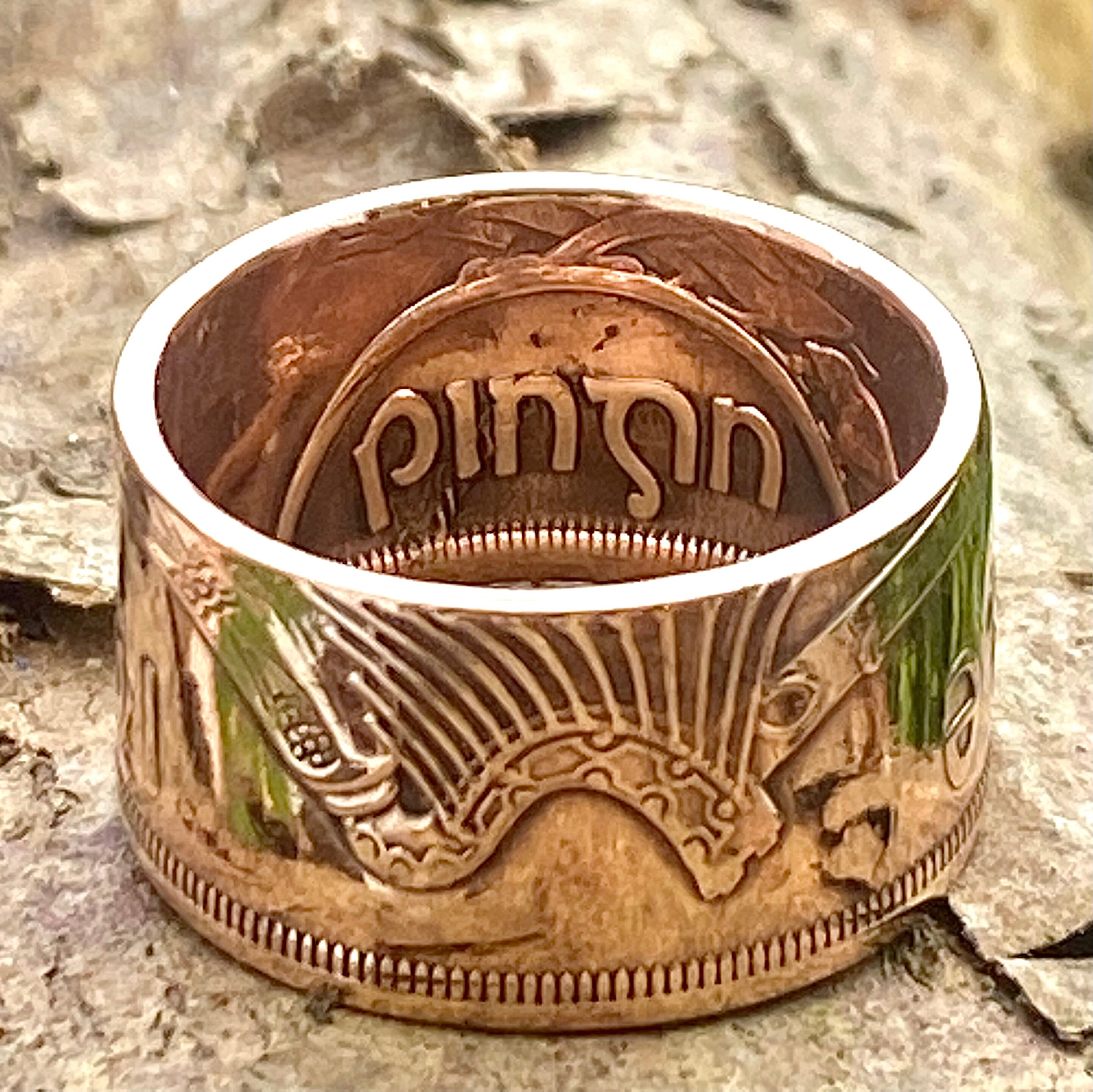 1968 Irish Penny (pingin) Coin Ring Size 6.5 US - Etsy