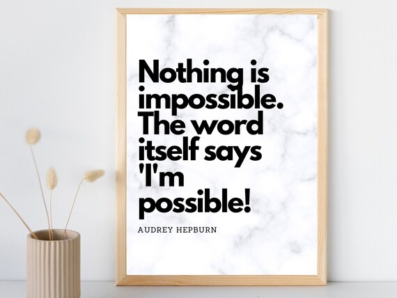 Wall Art Quotes DIGITAL FILE Motivational Poster - Etsy