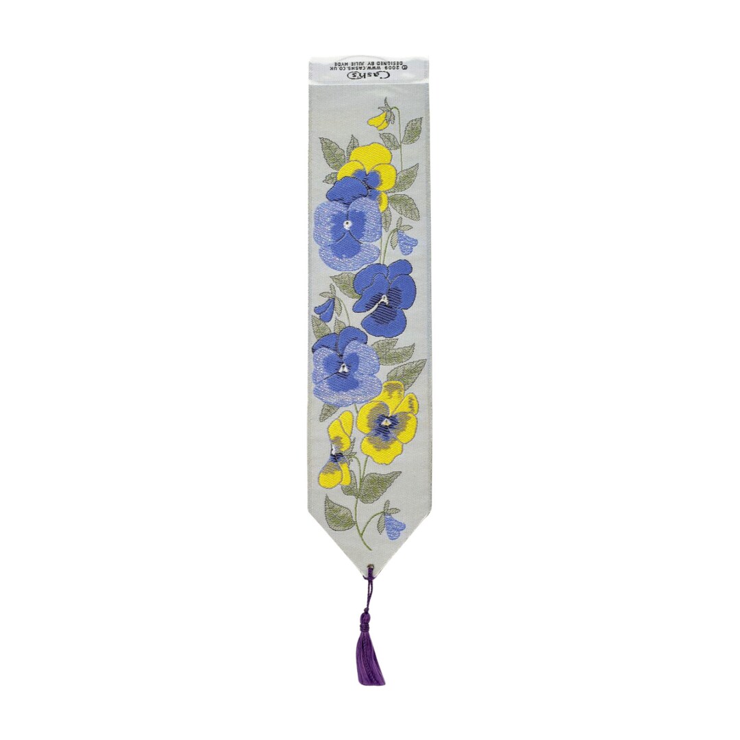 1064 Pansy - Woven Bookmark - Etsy