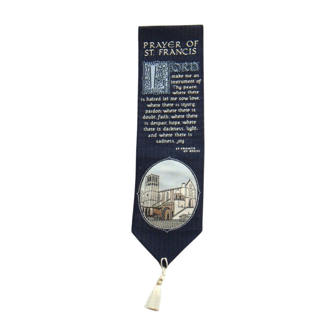 1028 Prayer of St. Francis - Woven Bookmark - Etsy