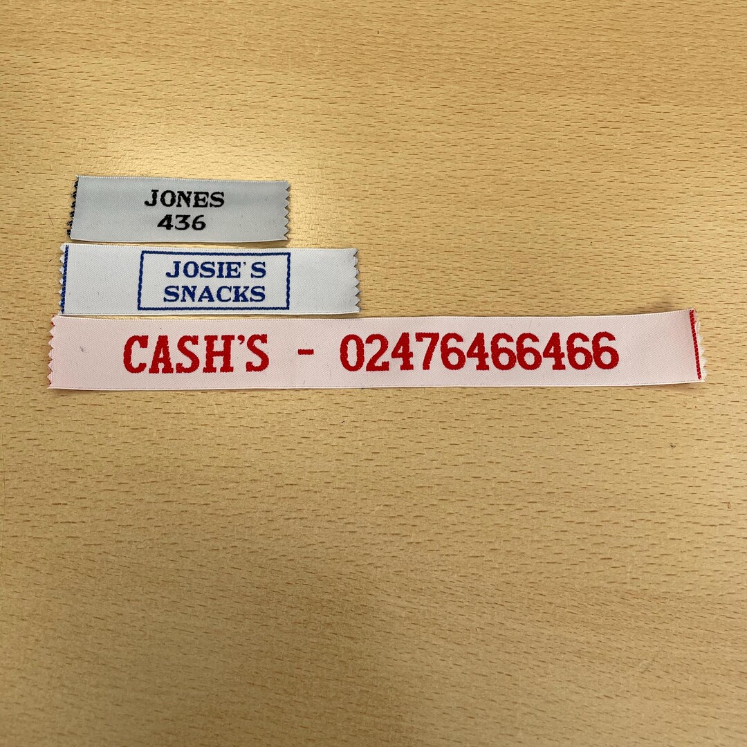Pre-cut 25mm Large Woven Name Tapes/1" Woven Name Labels/large Woven ...
