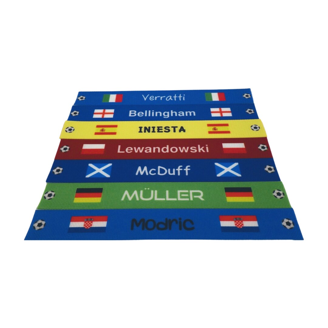 Euro 2024 Luggage Straps Repeated Name With Flags, 35mm Wide, Upto 2 ...