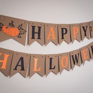 Custom Bunting, Halloween Banner, FREE Pumpkins - Etsy