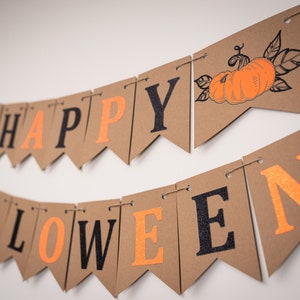 Custom Bunting, Halloween Banner, FREE Pumpkins - Etsy