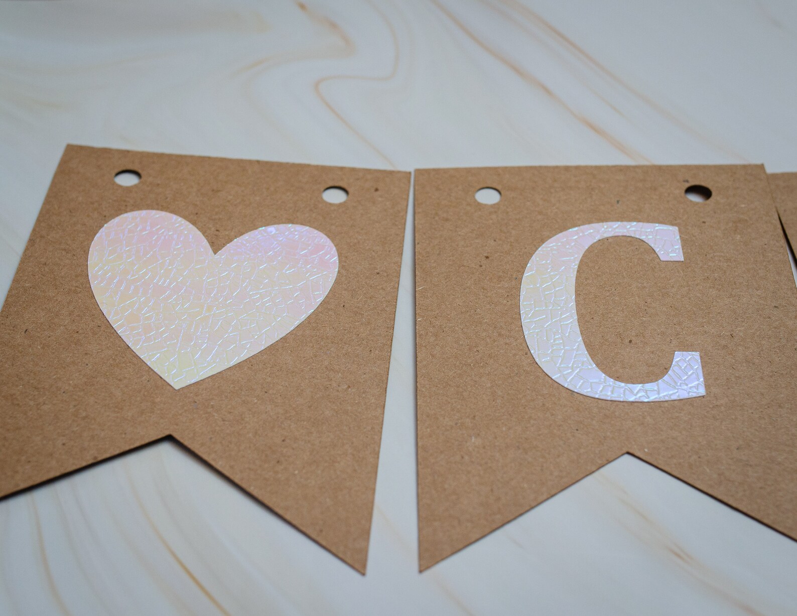 Personalised Banner With White Metallic Letters Custom | Etsy UK