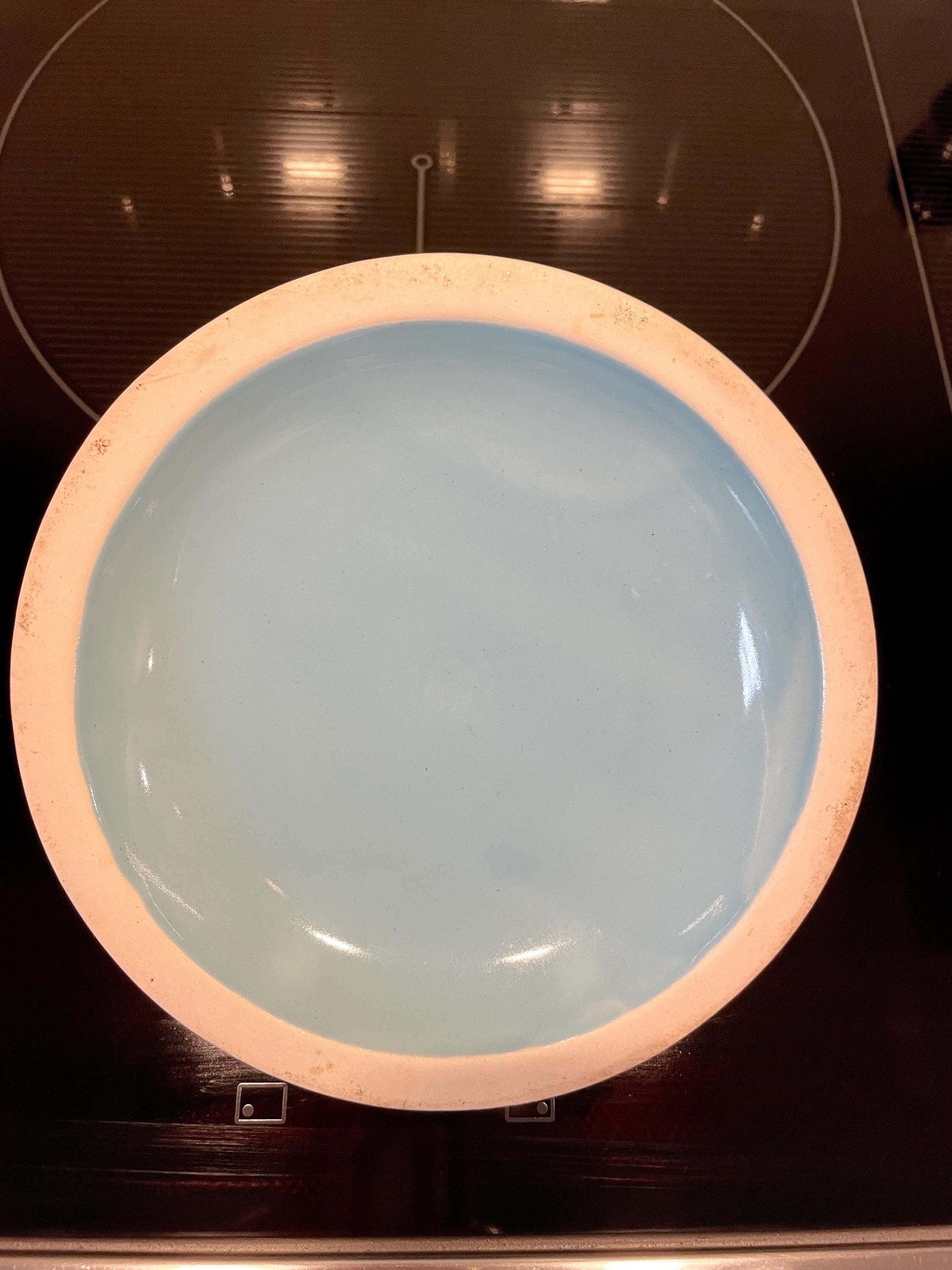 1950s Mid Century Modern Cronin Pottery Blue Tulip Lidded Bean Pot ...