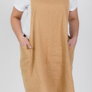 Japanese Style Linen Apron for Kitchen and Garden - Pure and Soft ...