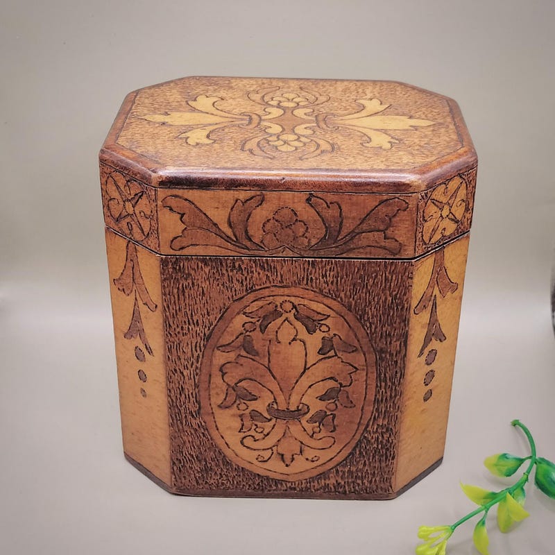 9 Box Tea Caddy - Etsy UK