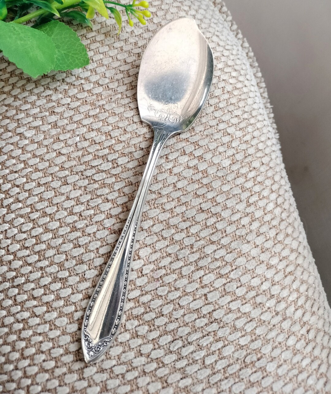 Antique Nut Spoon, Edwardian Bon Bon Server, Community Plate Sheridan ...