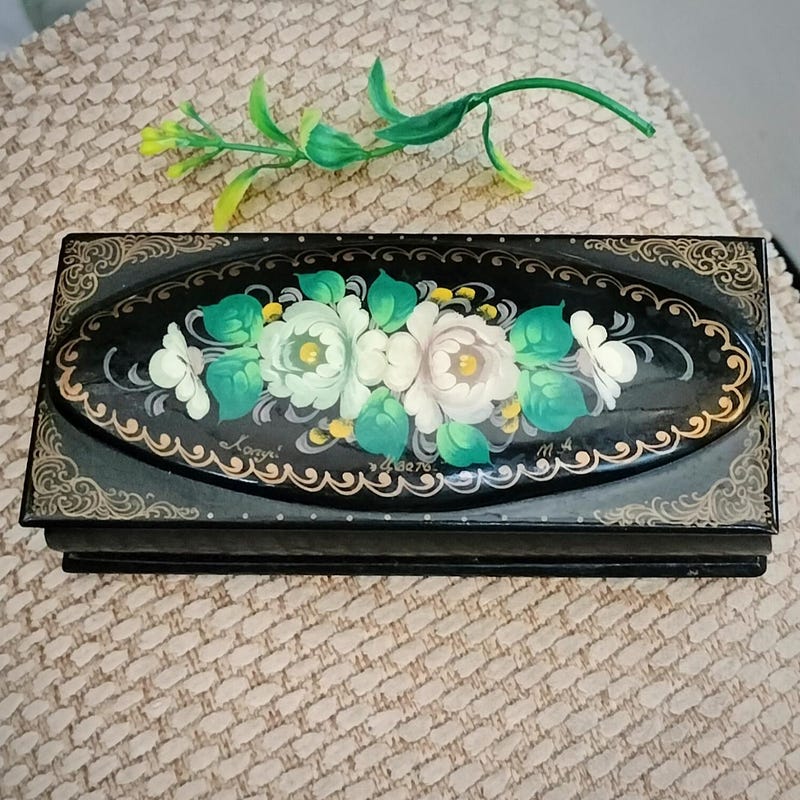 Lacquer Trinket Box - Etsy