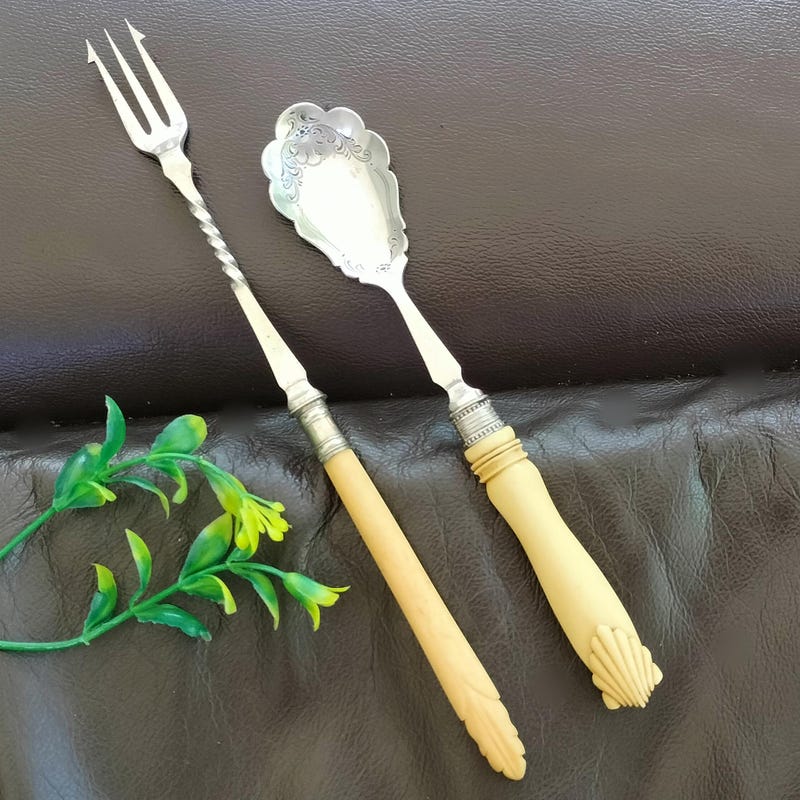 Ivory Handled Cutlery - Etsy UK