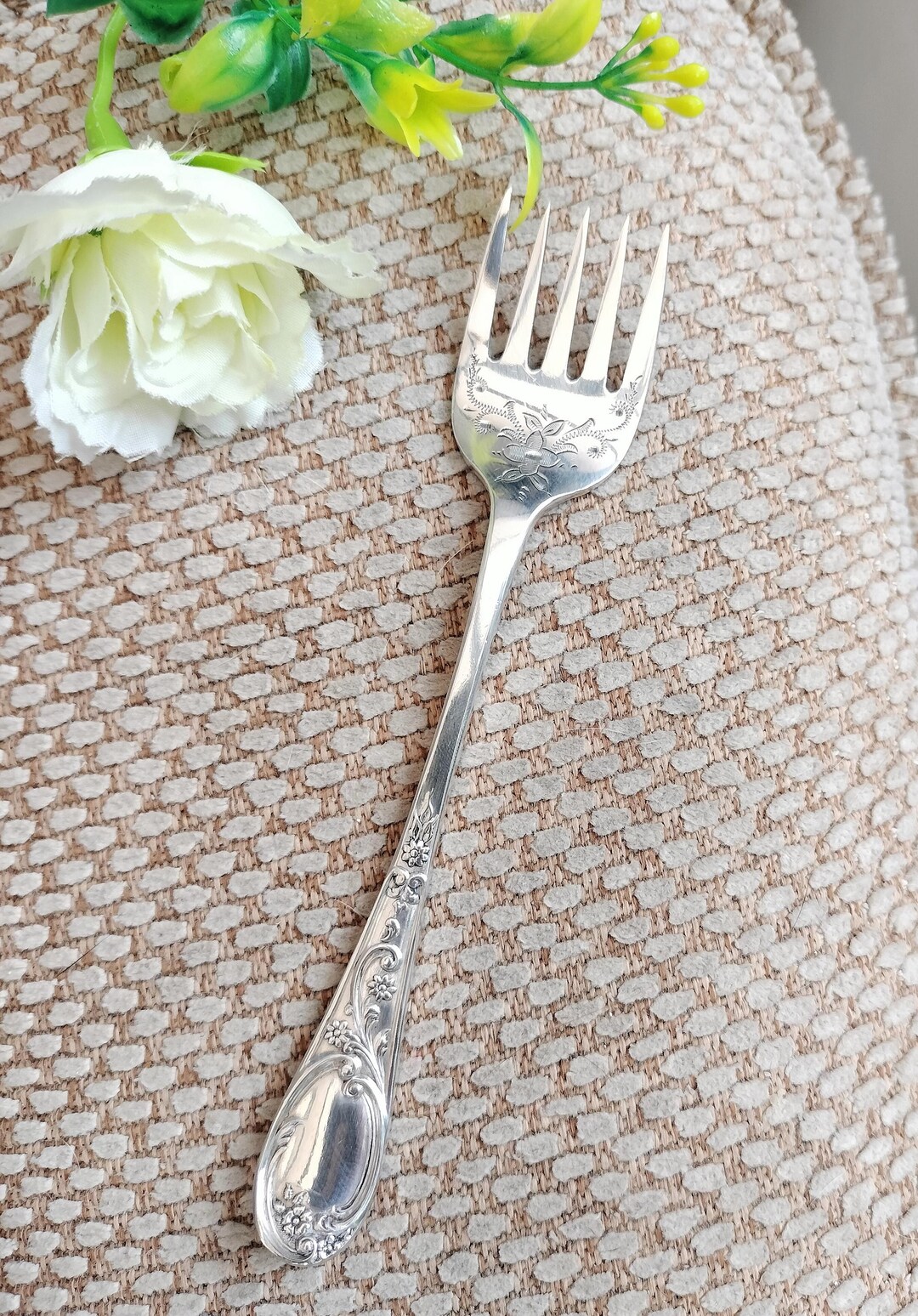 Dainty Sardine Fork, Ornately Detailed Little Server, Made in Sheffield ...
