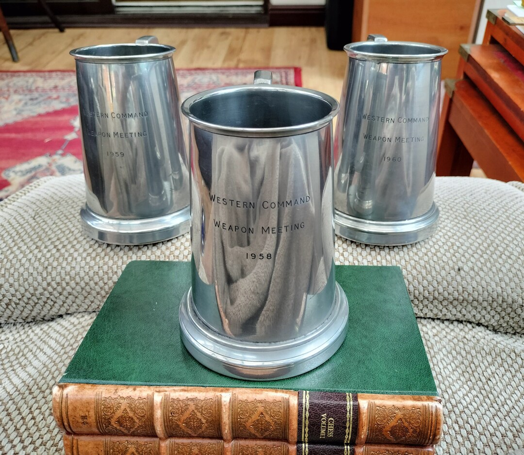 Glass Bottom Pewter Mug, Western Command Weapon Meeting, 1950s Army ...