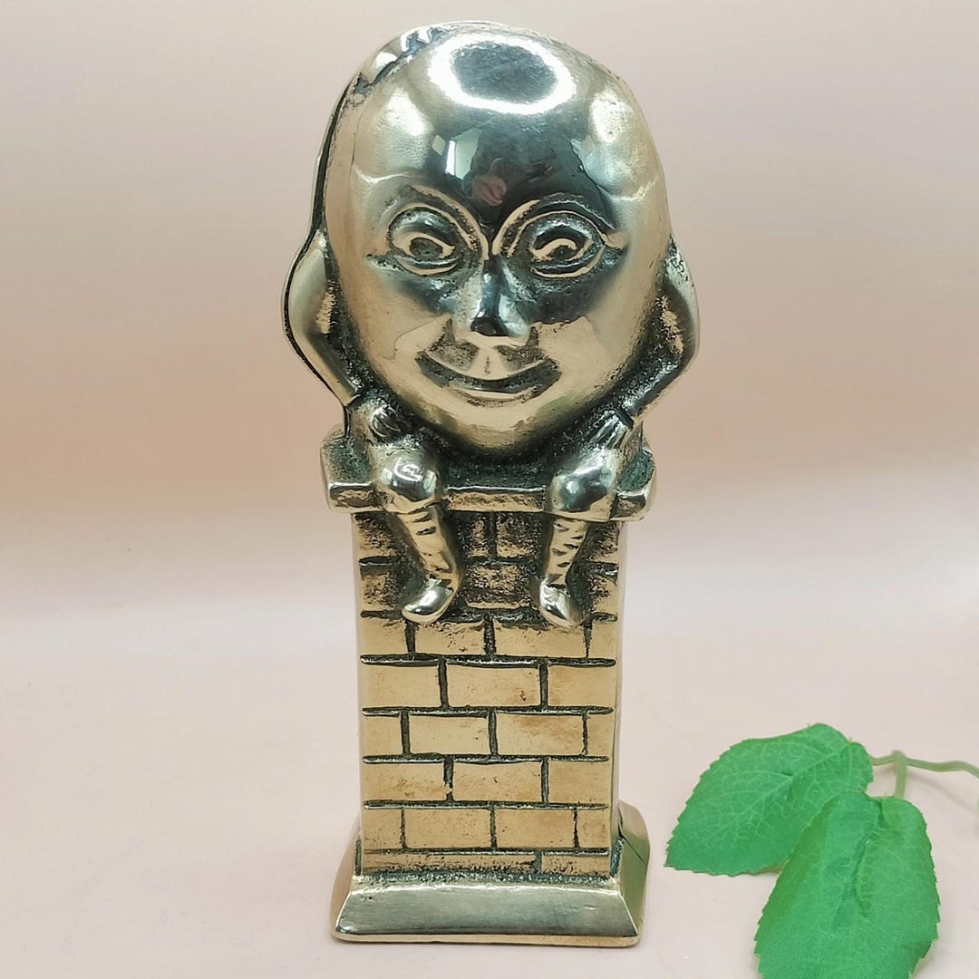 Brass Money Box, Humpty Dumpty Sat on a Wall, English Nursery Rhyme ...