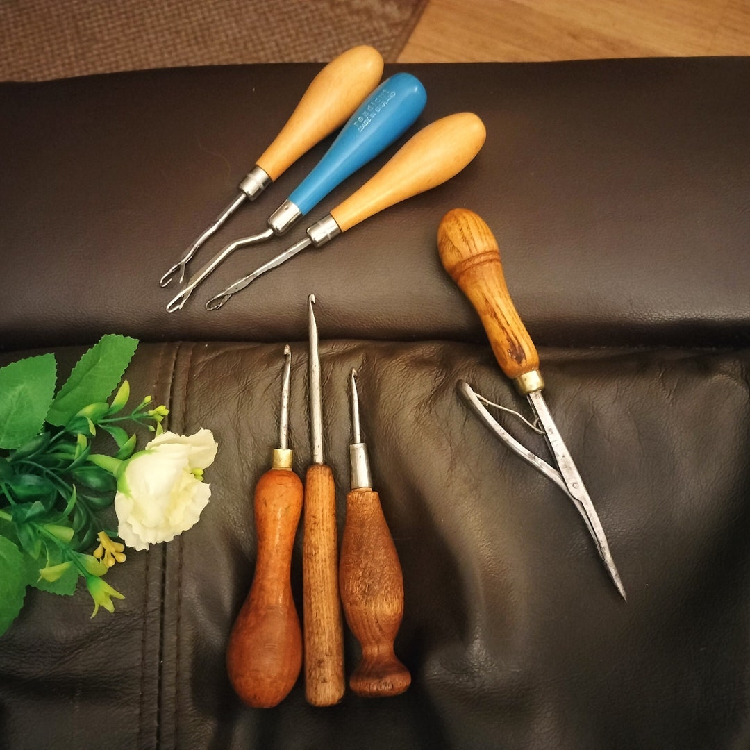 Rug Making Tools, Vintage Wood Handles, Brown's Patent 673864 Still ...