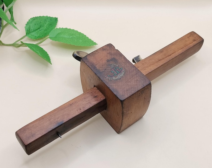 1930s Marking Tool, GTL London, Wooden Mortise Gauge, Vintage Carpentry ...