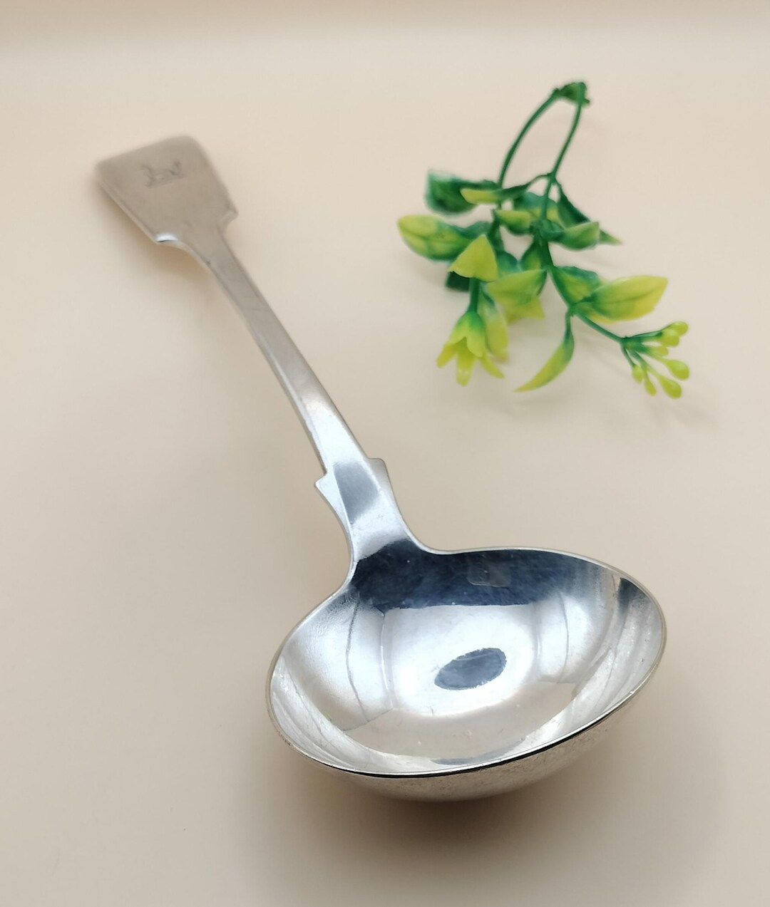 Antique Ladle, Fox Heraldic Symbol, Silver Plate Fiddle Pattern, Made ...