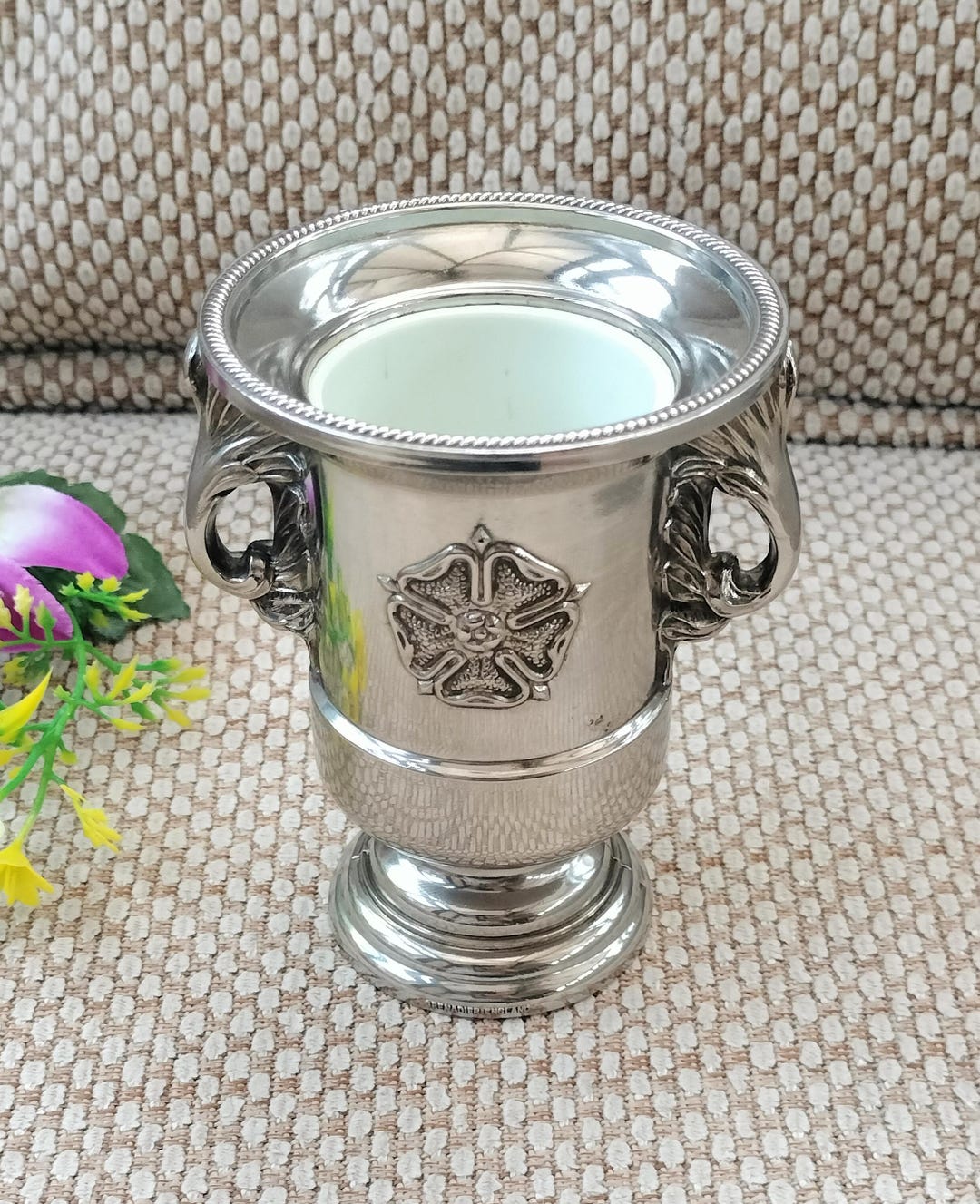 Grenadier Posy Holder, Rose Pattern, Made in England, Mini Urn for ...