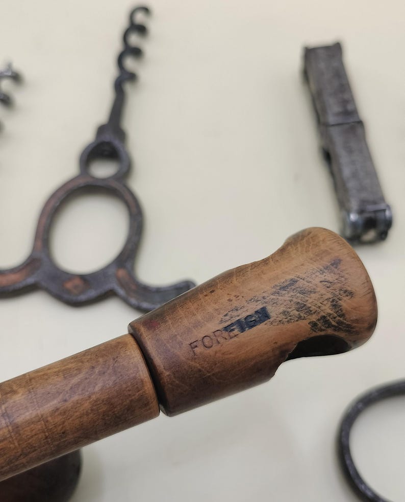 Choice of Antique Corkscrew, Lever Signet, 3 Finger Pulls, Wooden ...