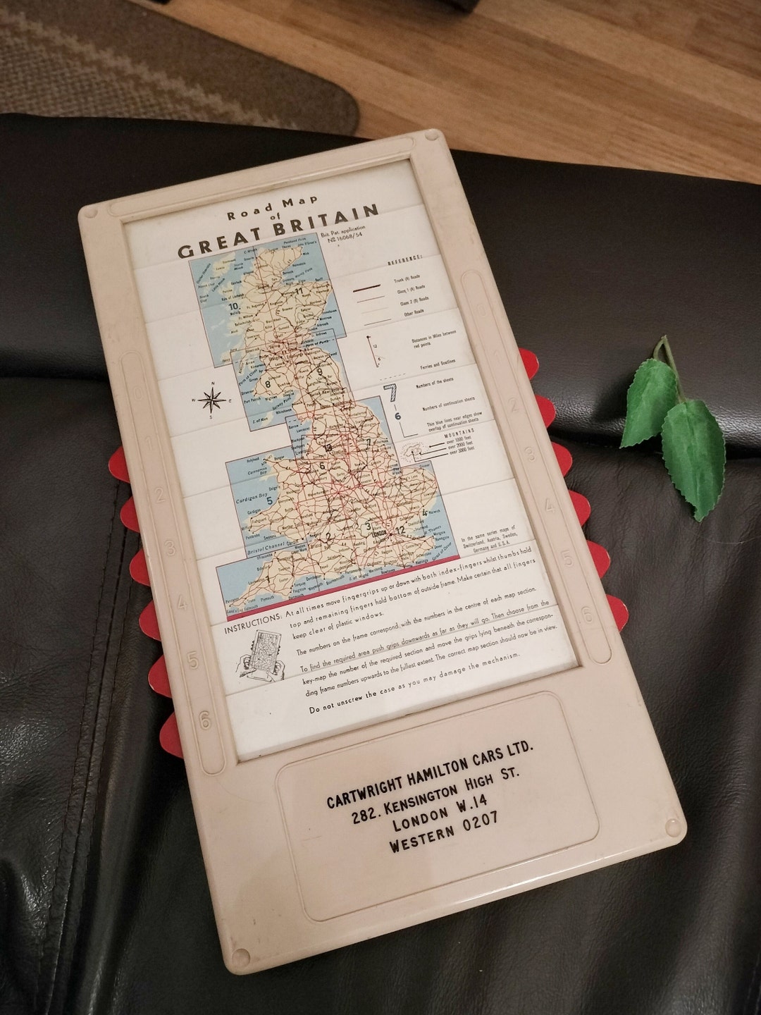 1960s Auto-mapic, Vintage Road Map of Great Britain, Cased Changing ...