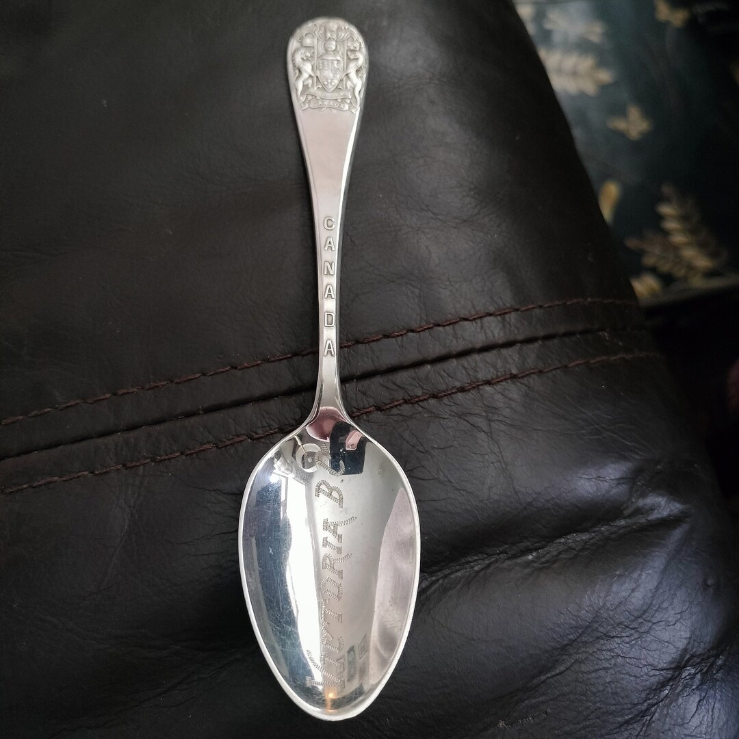 Silver Canada Spoon, Vintage Hallmarked Souvenir, Victoria BC With ...