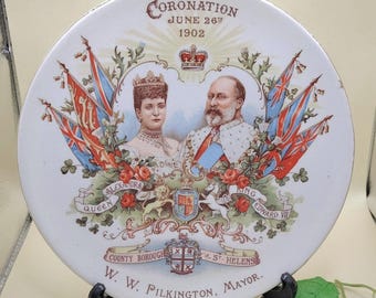 Commemorative Coronation of King Edward VII and Queen Alexandra 1902 ...