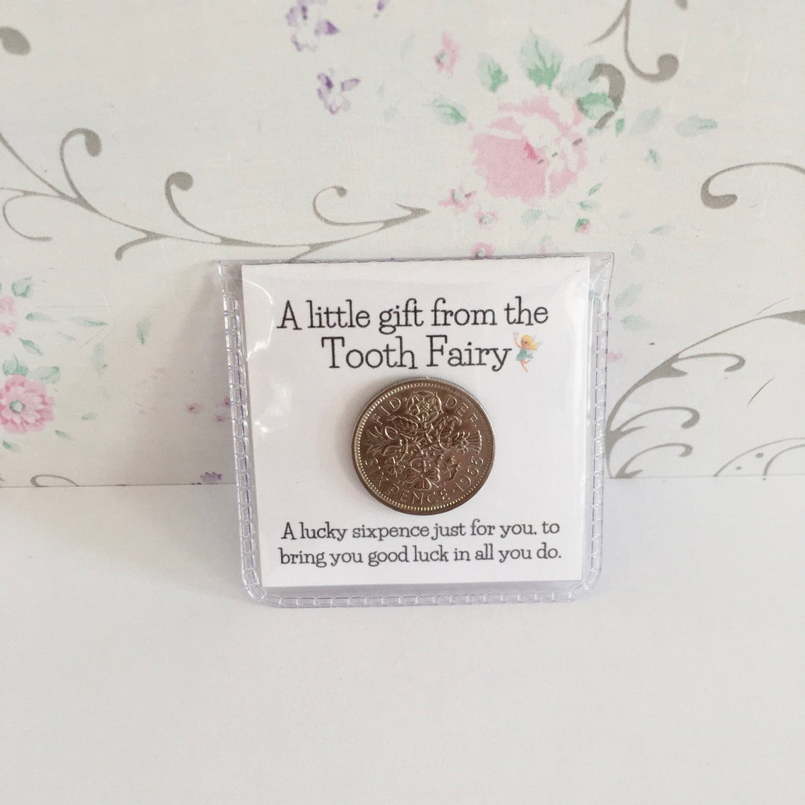 Tooth Fairy Gift Boy Girl Lucky Sixpence Coin Gift From Tooth Fairy ...