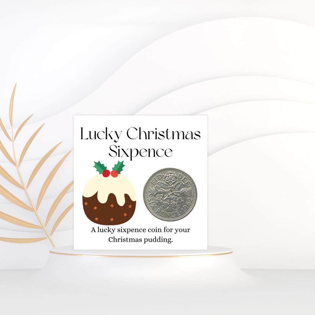 Christmas Pudding Coin - Lucky Sixpence - Christmas Pudding Gift for ...