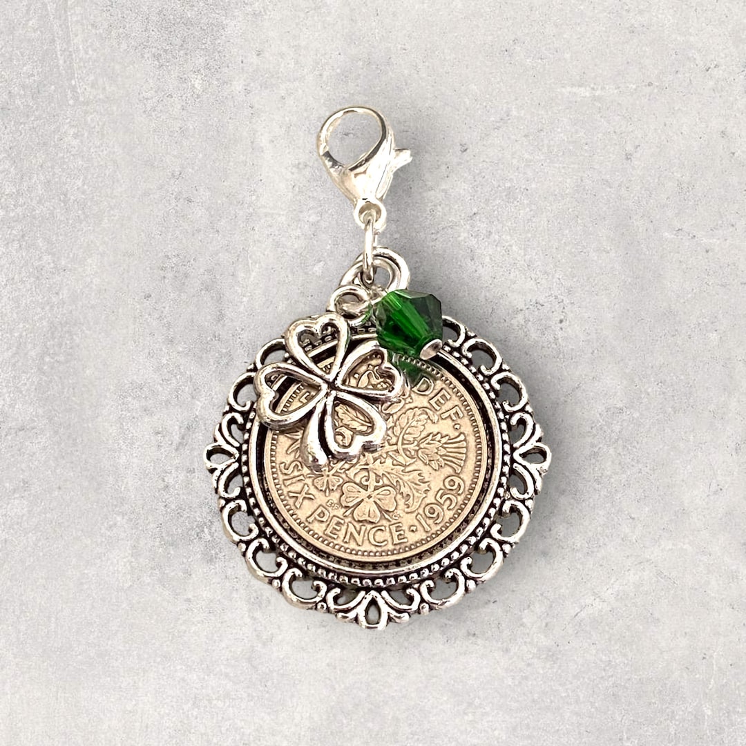 Good Luck New Job Gift Her - Lucky Sixpence Charm - Good Luck Charm for ...