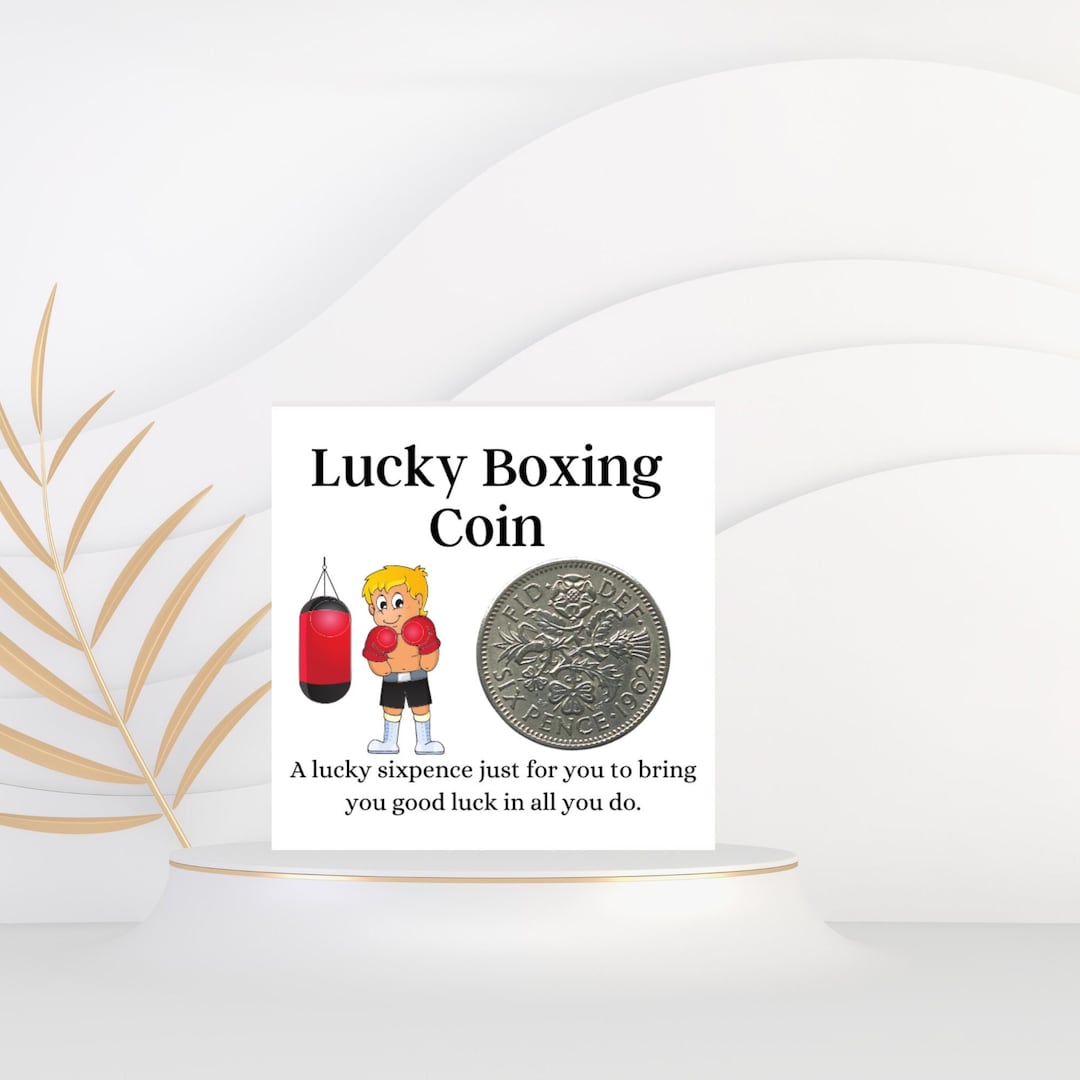 Boxing Gift for Men Women - Lucky Sixpence Coin - Boxer Christmas ...