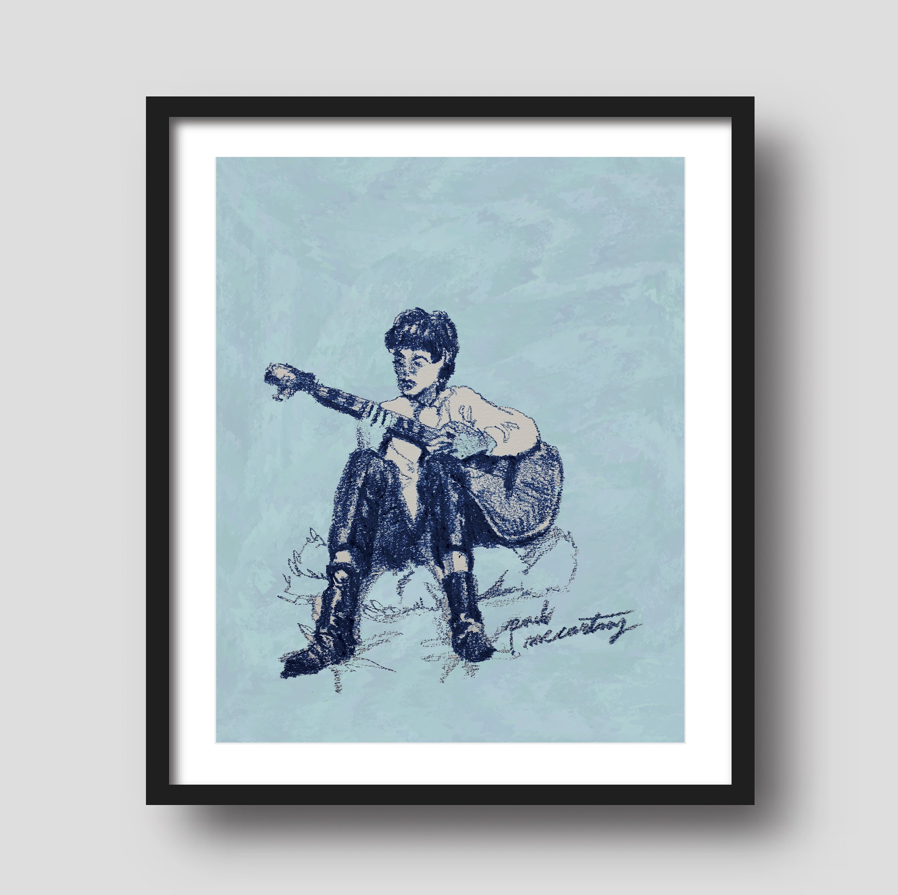 Vintage Poster // The Beatles / Paul McCartney / PRINTABLE / Wall Art ...