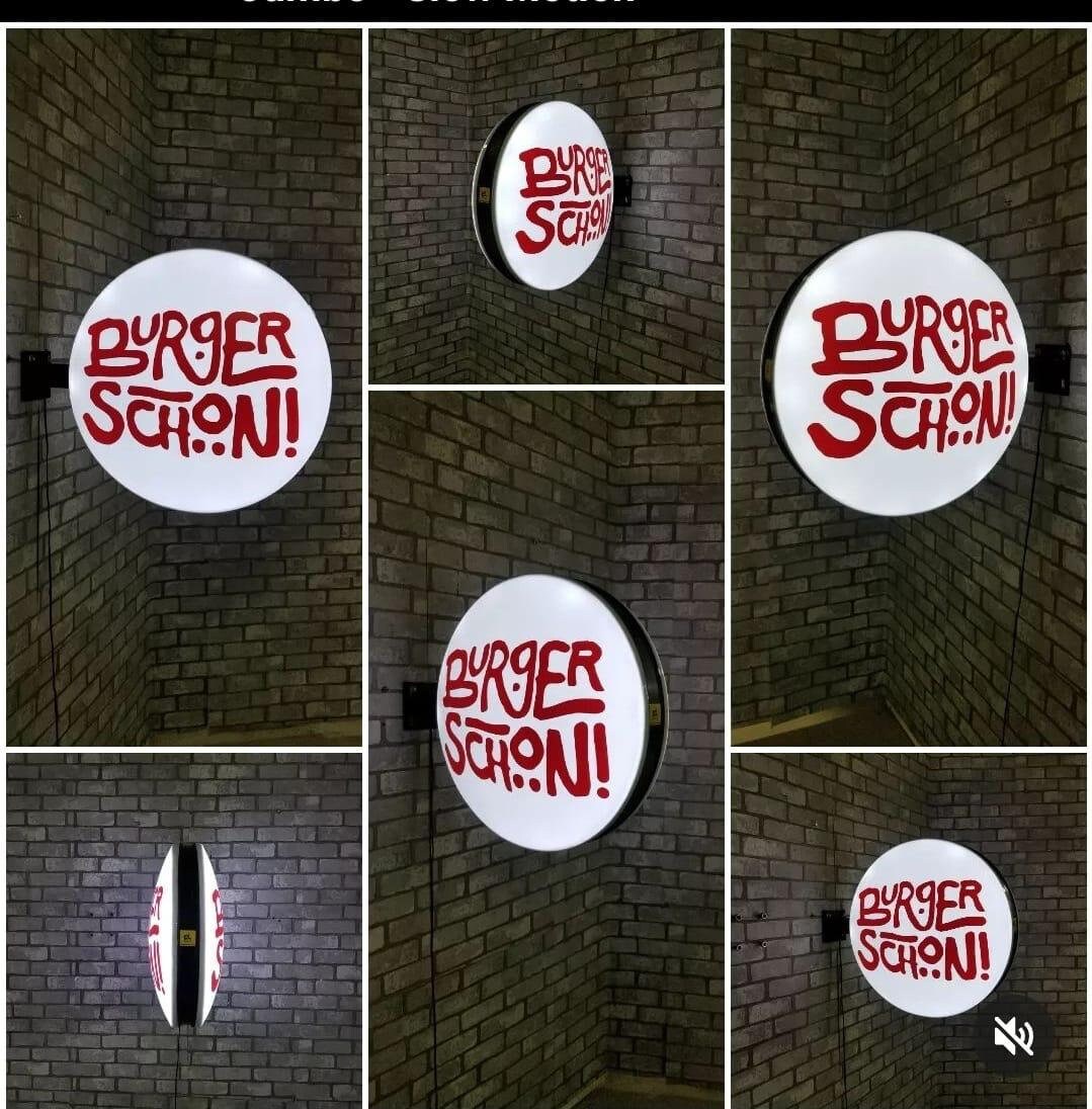 Double Sided Curved Plexi Logo With the Led Light - Etsy