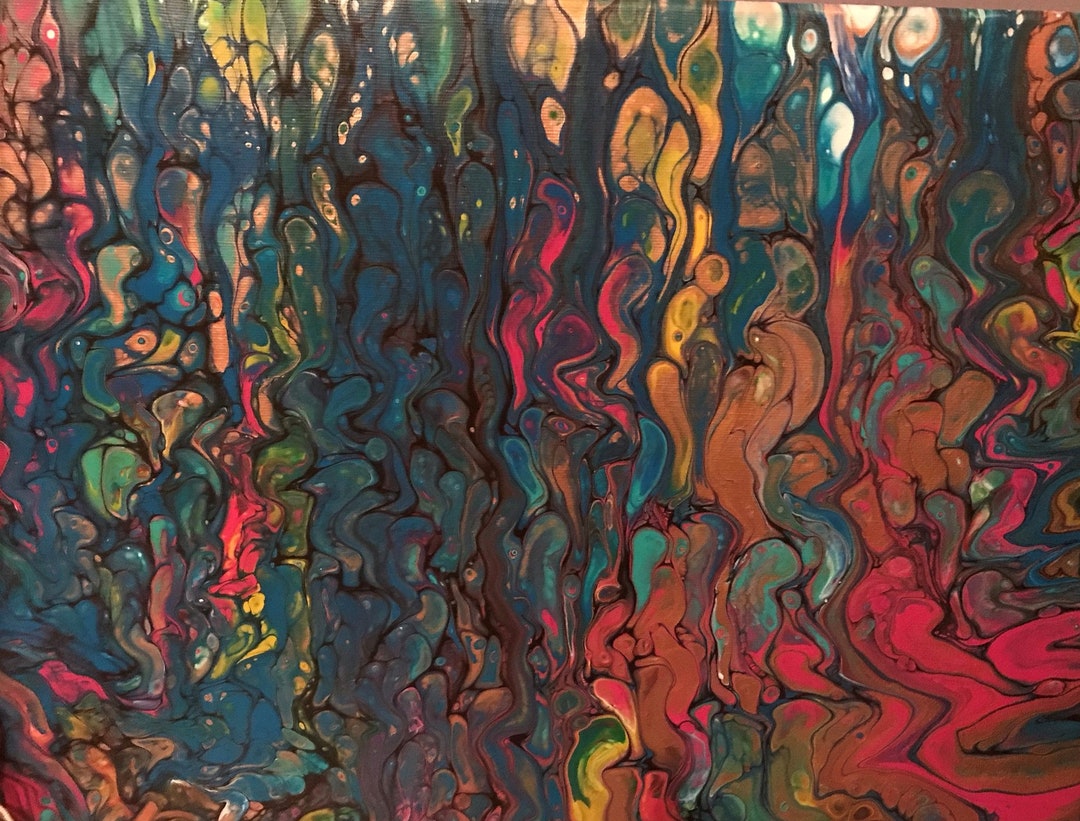 Colorburst Abstract Painting - Etsy