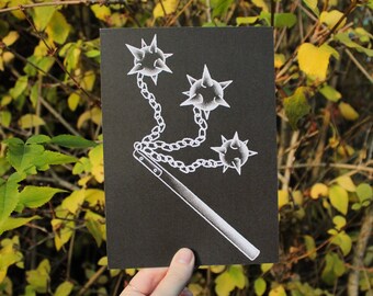 Flail Art Print - Etsy