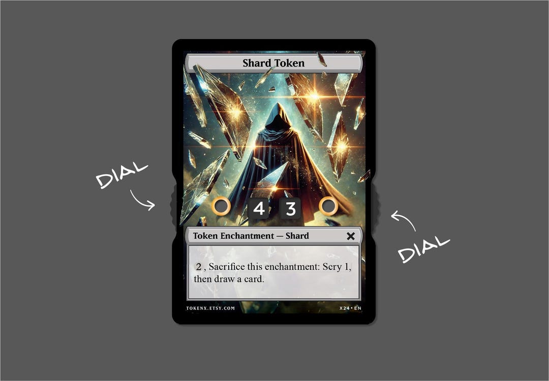 Shard Token With Number Display - Etsy
