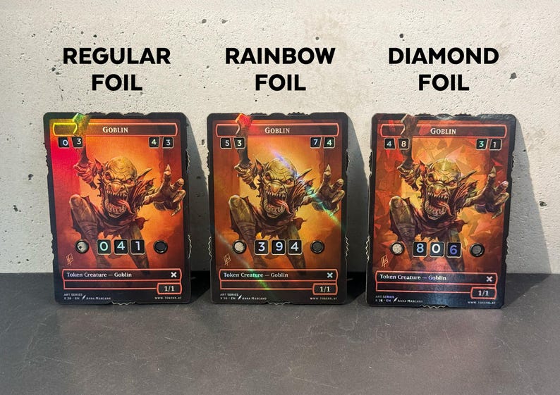 ART SERIES Goblin Ultra Display Token With 7 Built-in Number Displays ...