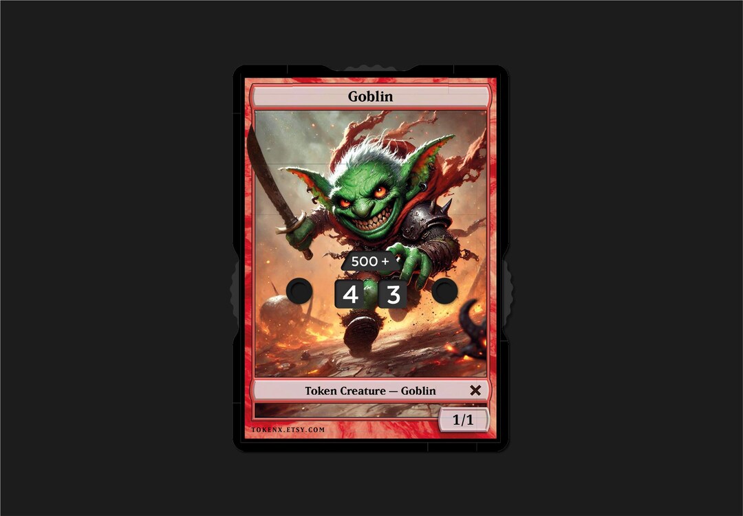 0 999 Goblin Display Tokens Dark Mode - Etsy