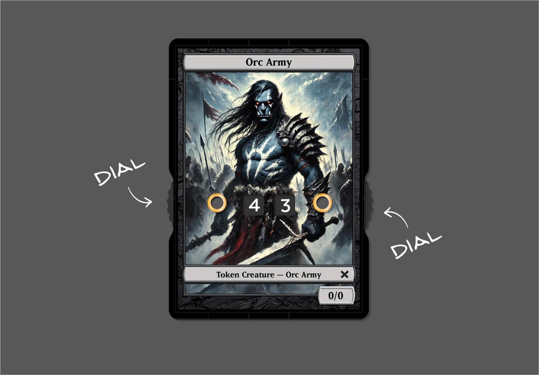 0/0 Orc Army Token With Number Display – Magic the Gathering - Etsy