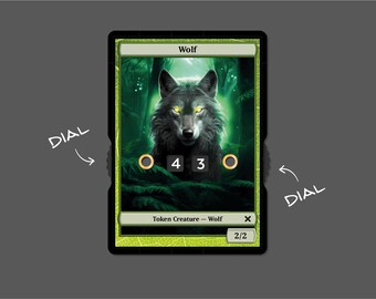 MTG Bestiary: G Wolf Token (astral Variant) - Etsy