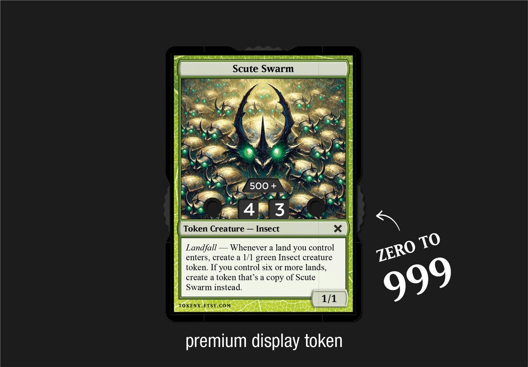 0 - 999 Scute Swarm #2 Display Token – Dark Mode - Etsy
