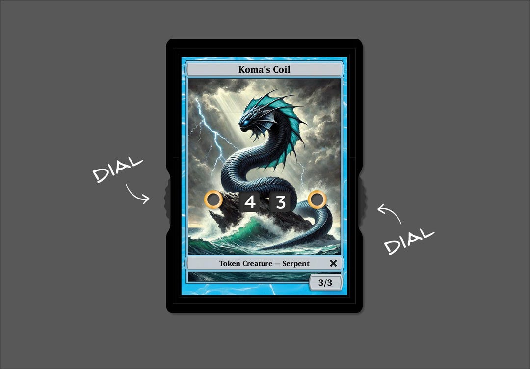 3/3 Koma’s Coil With Number Display – Magic the Gathering - Etsy