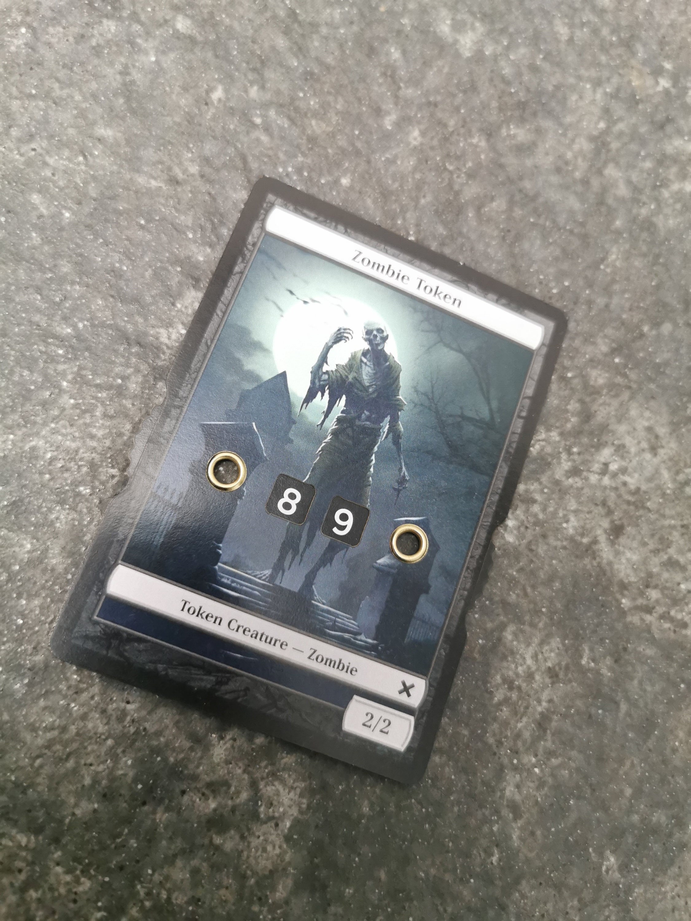 1/1 Soldier Artifact Token With Number Display Magic the Gathering - Etsy