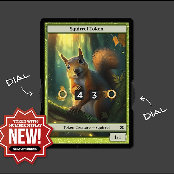 Squirrel Token - Etsy