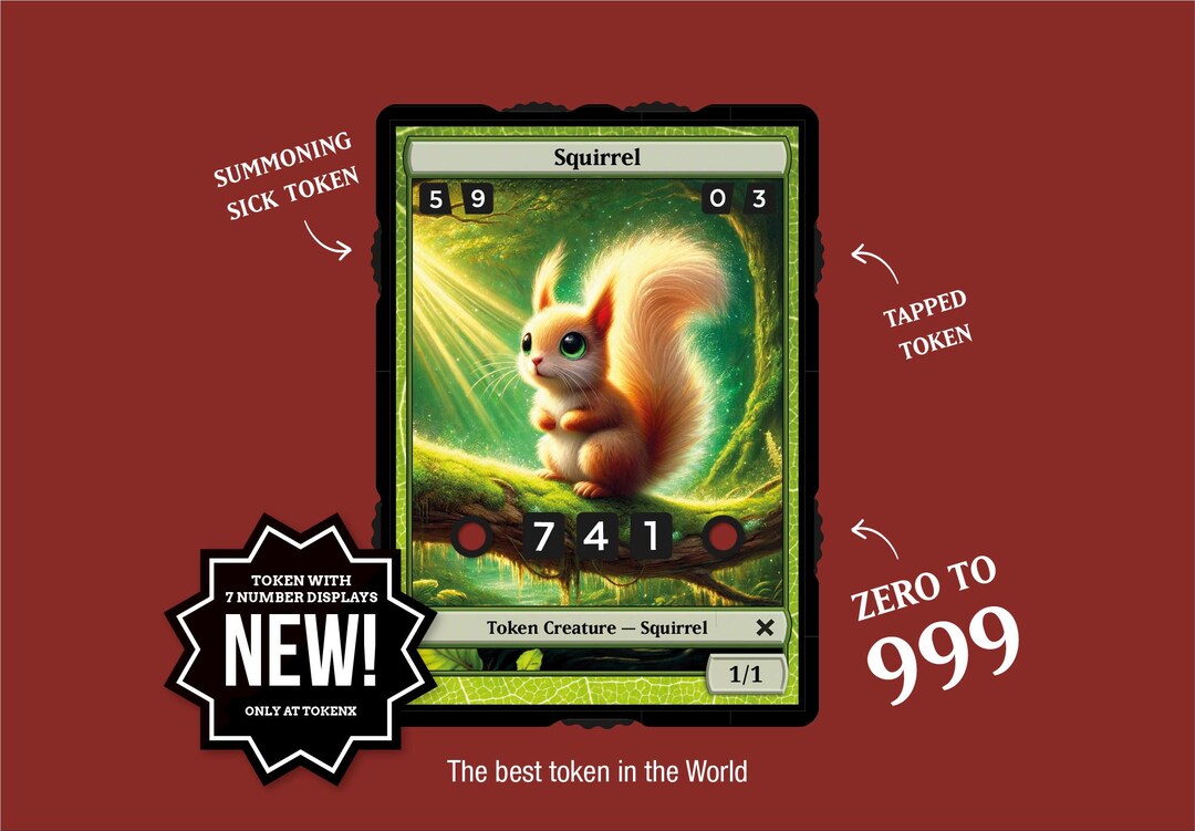 Ultra Display Token With Seven Built-in Number Displays for Your Total ...