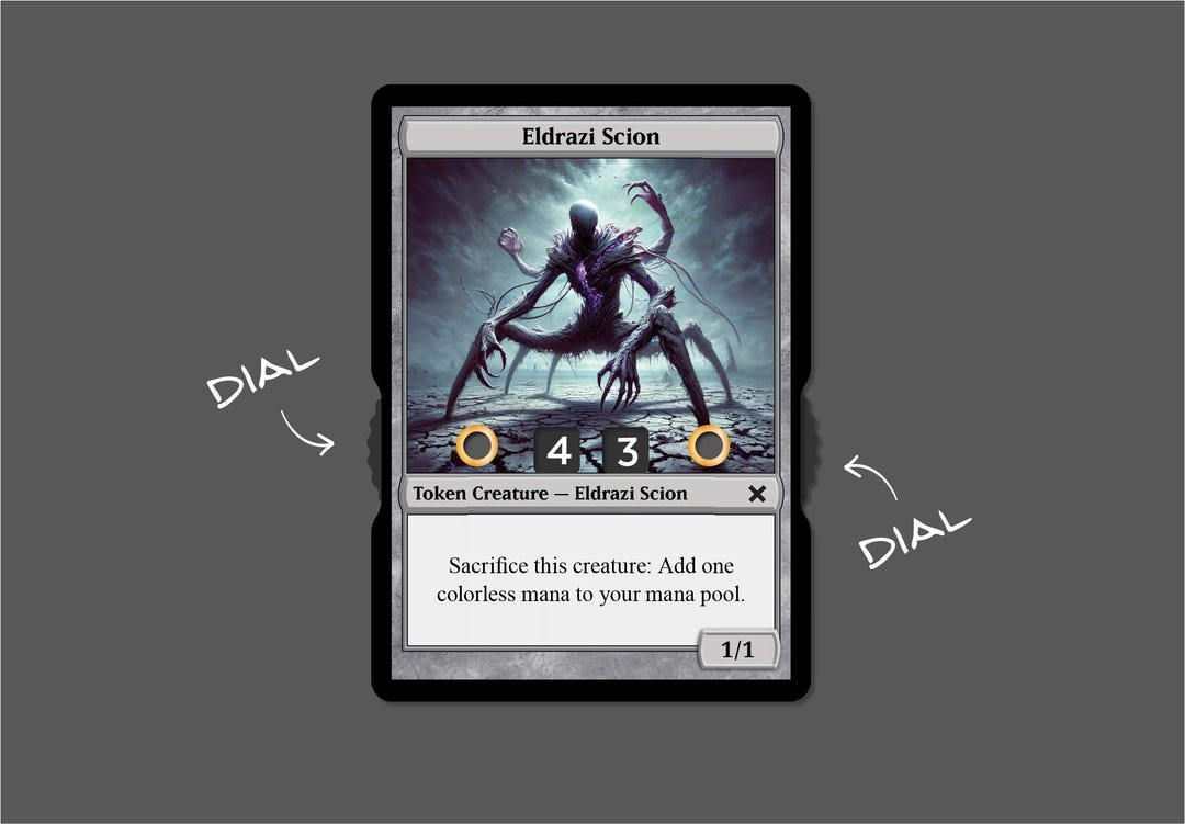 1/1 Eldrazi Scion Token With Number Display – Magic the Gathering - Etsy