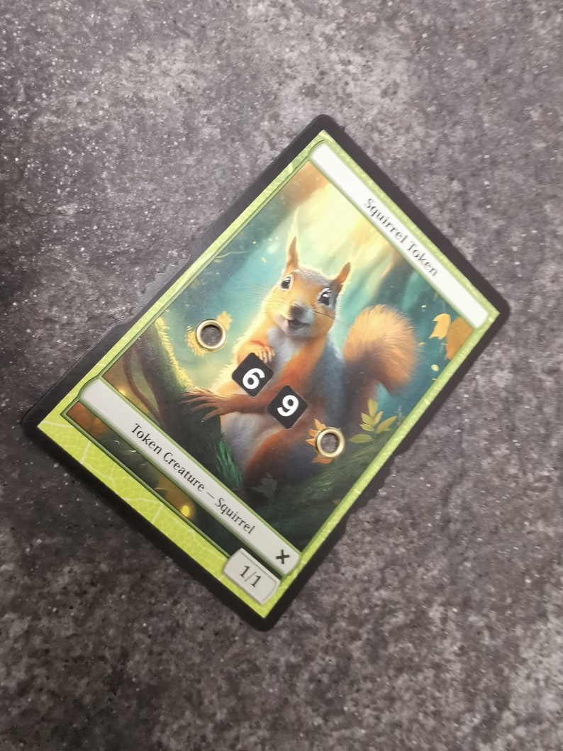 1/1 Elf Warrior Token With Number Display Magic the Gathering - Etsy