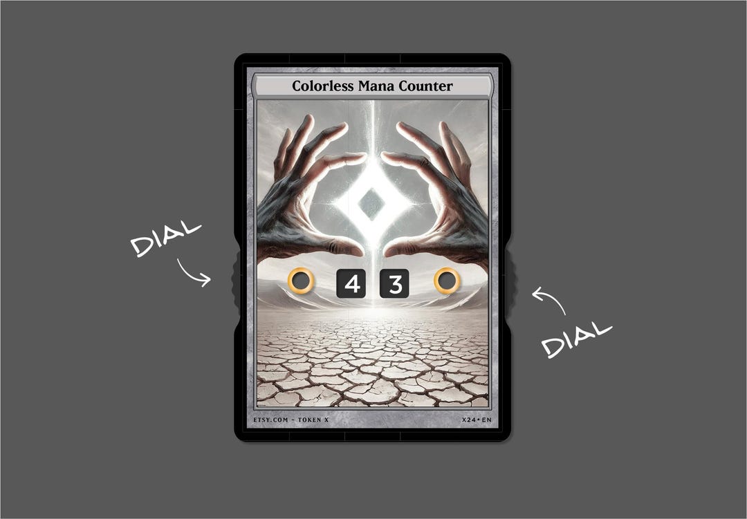 Colorless Mana Counter With Number Display – Magic the Gathering - Etsy